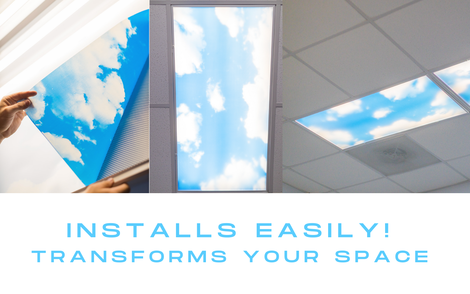 Magnetic Light Covers - Fluorescent light covers for classrooms