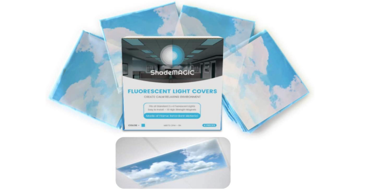 Magnetic Light Covers - Fluorescent light covers for classrooms – Shade ...