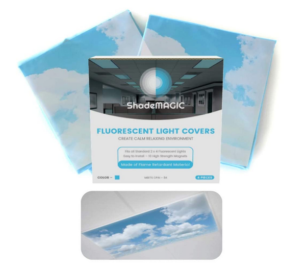 ShadeMAGIC Fluorescent Light Covers | "Cloud" Version – Shade Magic Covers